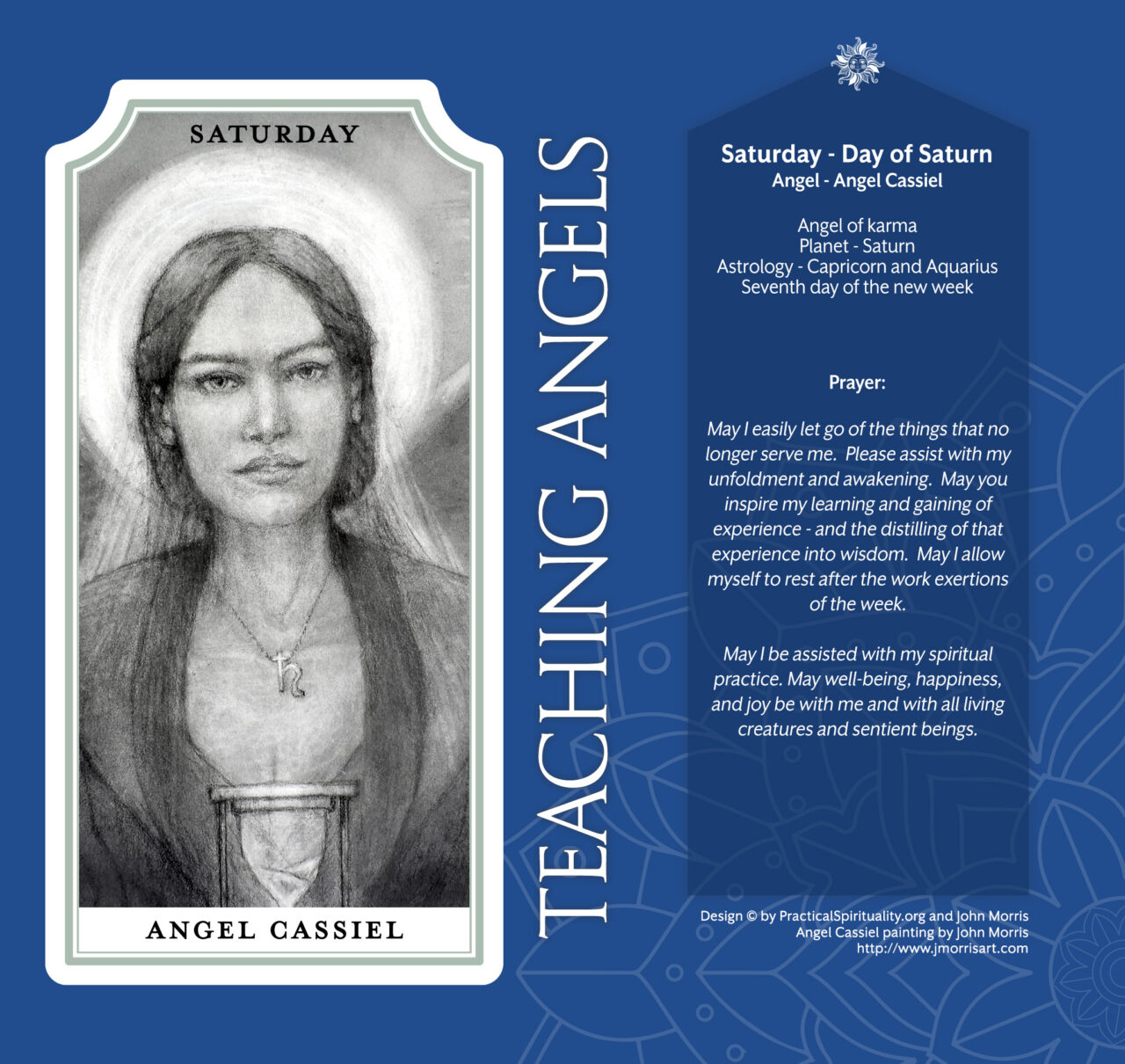 Teaching Angels – Saturday – Angel Cassiel | Practical Spirituality